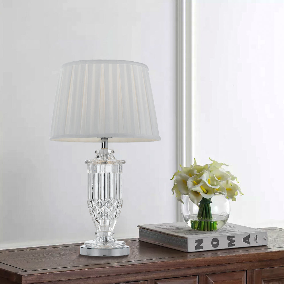Adria Table Lamp- Chrome – The Lighting Point