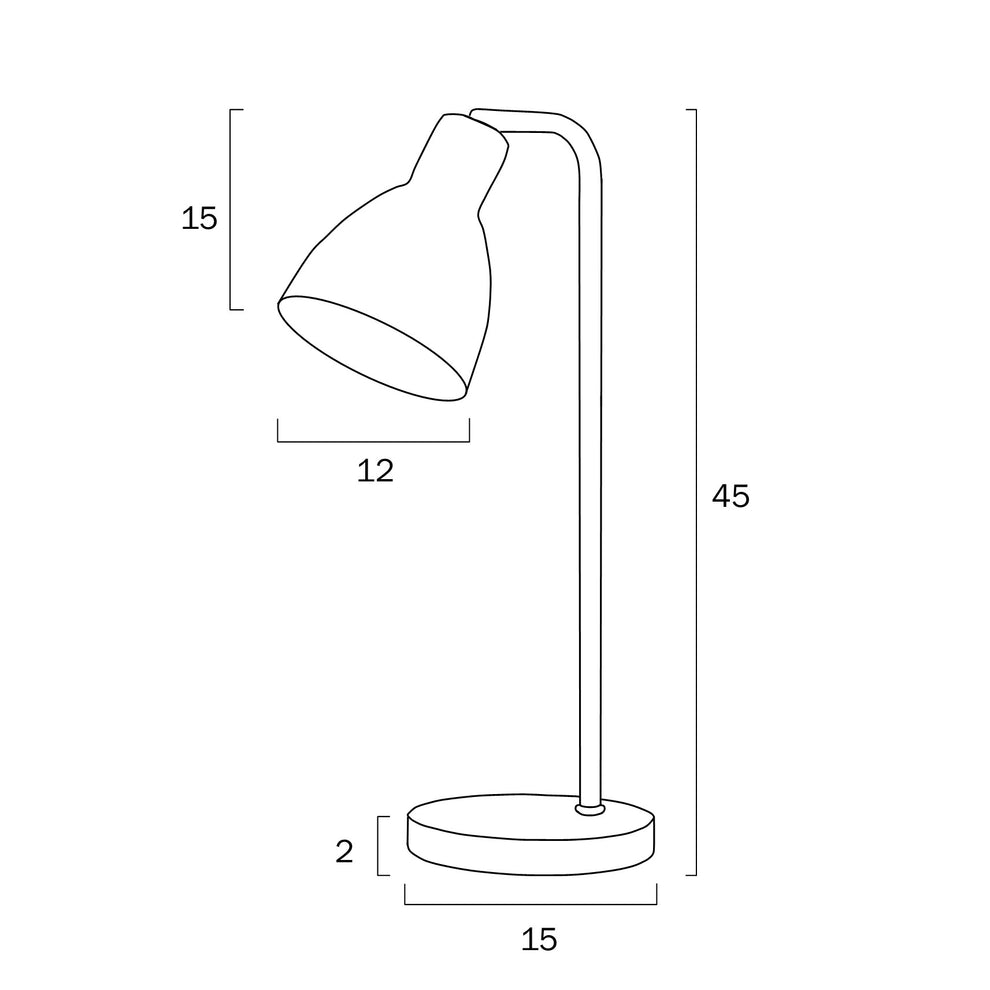Pivot Table Lamp- Black – The Lighting Point