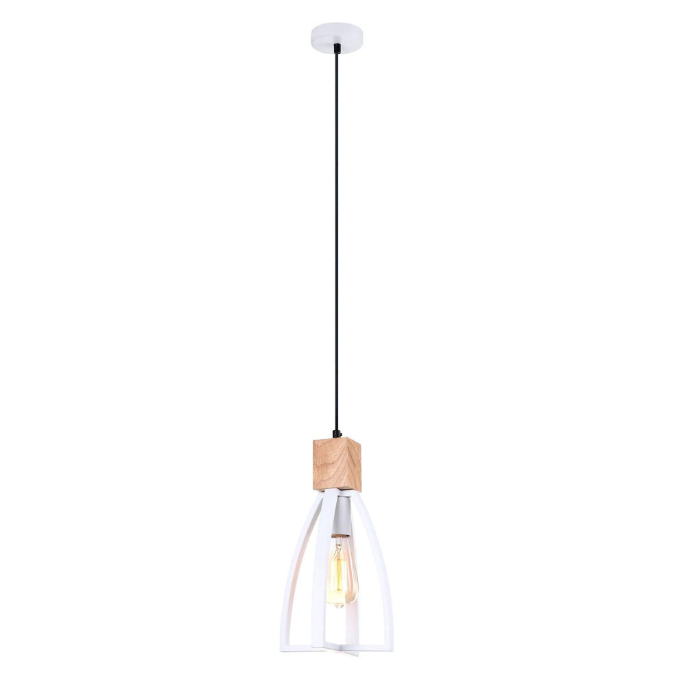 Faro Iron Frame Pendant Light, White – The Lighting Point
